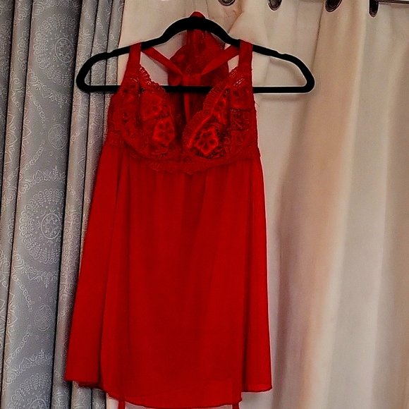 Dreamgirl | Intimates & Sleepwear | Women Chemise Nightgown Red With ...